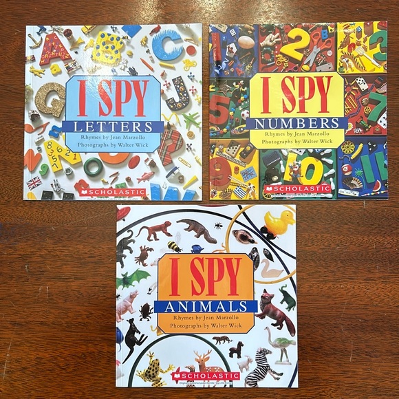 Scholastic | Toys | Book Set Of Three I Spy Books Numbers Letters And ...